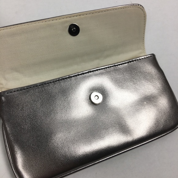 Victoria's Secret | Bags | Victorias Secret Silver Wristlet Clutch ...